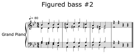 Figured Bass 2 Sheet Music For Piano