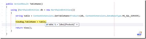 Mrkt 的程式學習筆記 動態取得 Entity Framework 中 Entity 對應的 Tablename
