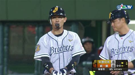 0424 兄弟 Vs 統一 四局上，張志豪擊出中外野斷棒安打，成為本局首位上壘者 Youtube