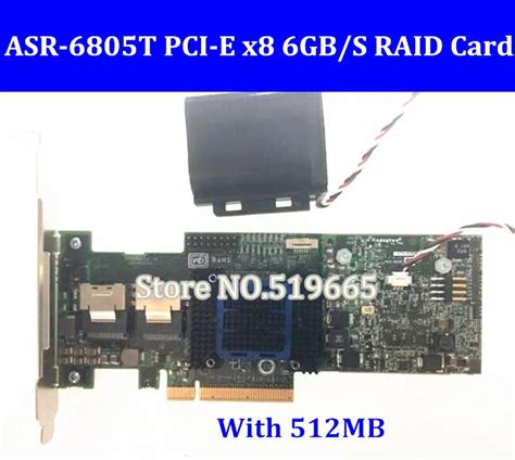 High Quality Adaptec Raid 6805t 2272800 R Asr 6805t 8 Port 6gb S Pci E2