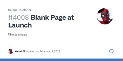 Blank Page At Launch · Issue 4008 · Balena Ioetcher · Github