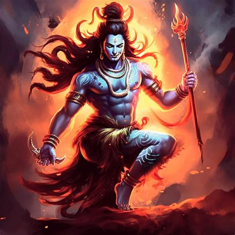 Premium Photo Digital Art Of Angry Lord Shiva Dancing