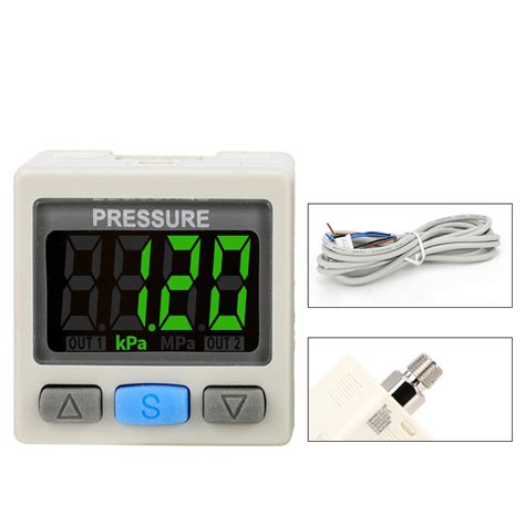 Digital Display Pressure Switch SMC Type High Precision Gas Pressure Sensor Switch Digital