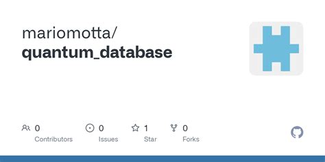 Github Mariomottaquantumdatabase