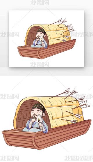 草船借箭古风图专题模板 草船借箭古风图图片素材下载 我图网