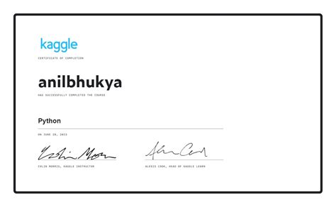 Anil Bhukya On Linkedin Kaggle Python Pythoncertification Pythoncourse Pythonprogramming