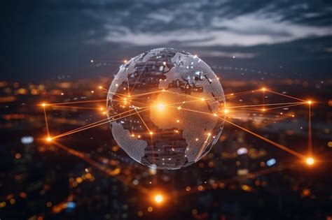 Premium Ai Image Innovative Cyber Security Concept Global Network Data Connection Technology