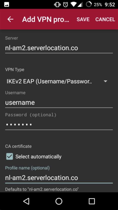 Vpn Setup For Android Ikev2 Protocol Smart Dns Proxy Support
