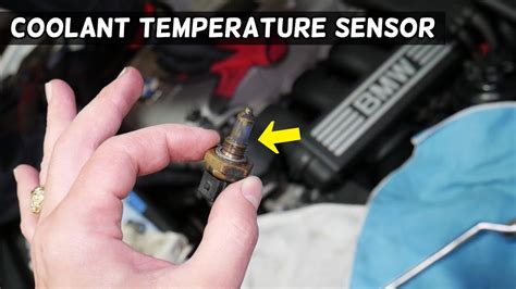 COOLANT TEMPERATURE SENSOR REPLACEMENT LOCATION BMW N51 N52 N53 N54 N55