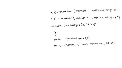 Solved 2 Assume The Existence Of Two Constants Row And Column Write A Function With The