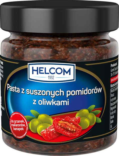 HELCOM pasta z suszonych pomidorów z oliwkami 190 g Drogeria