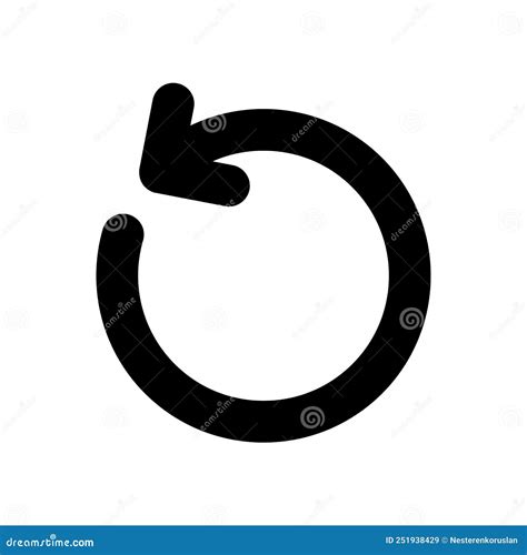 Turn Black Glyph Ui Icon Stock Vector Illustration Of Phone 251938429