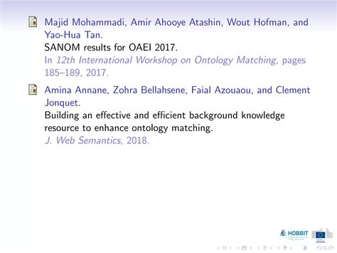 Introducing The HOBBIT Platform Into The Ontology Alignment Evaluation Campaign PPT