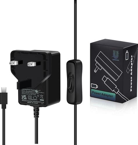 IUniker V A W Power Supply For Raspberry Pi With On Off Switch Compatible With B