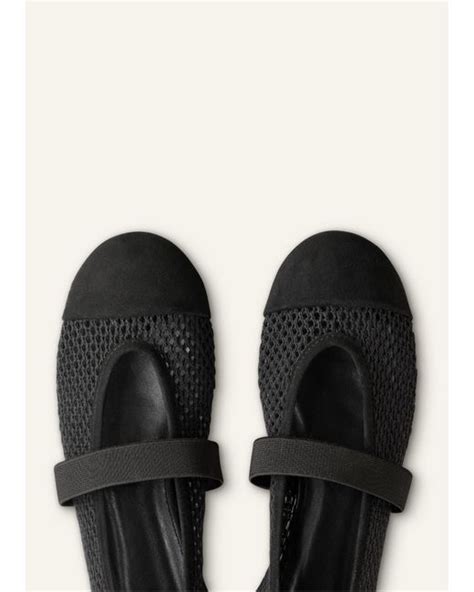 Meem Mesh Ballerina Flat In Blue Lyst