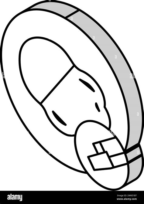 Laser Mole Removal Isometric Icon Vector Illustration Stock Vector