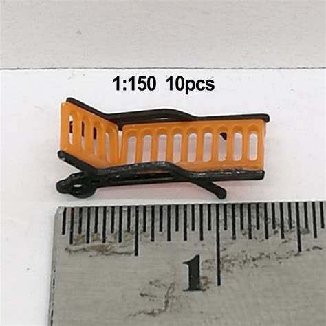 Model Train Ho Tt Scale 187 Bench Chair Beach Chair Layout 10pcs