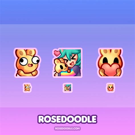 More Of My Emotes My Art Rosedoodle