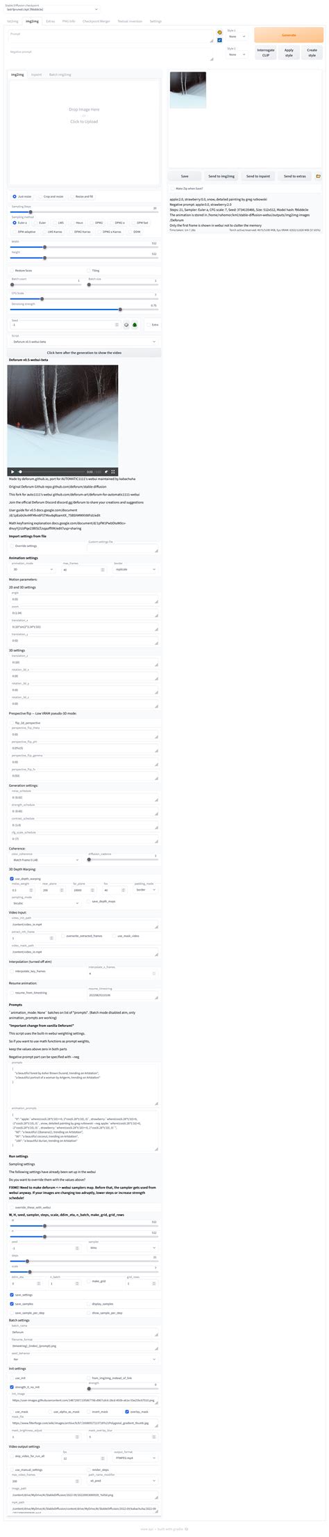 GitHub - trainmachines/deforum-for-automatic1111-webui: Deforum extention script for ...