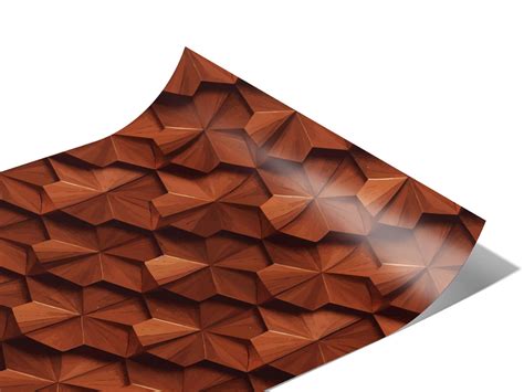 Rwraps™ Layered Flowers Speciality Wooden Parquet Vinyl Wrap Parquet