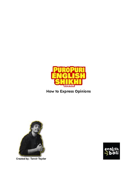 How Summary English Intermediate Essay How To Express Opinions