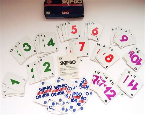 1980 SKIP BO Card Game Complete Boxed Set With Instructions Challenging