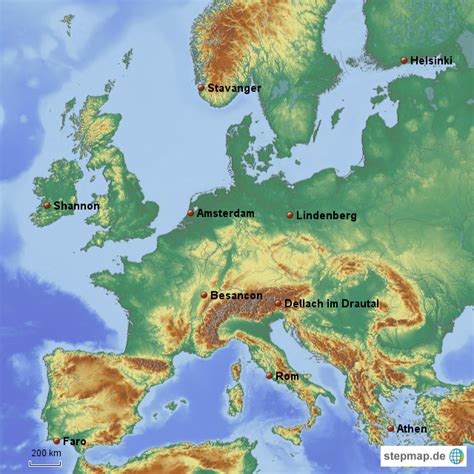 Stepmap Stepmap3 Landkarte Für Deutschland
