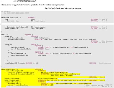 Nr Prach 七）type 22 Step Ra 参数及相关规定rach Configdedicated Csdn博客