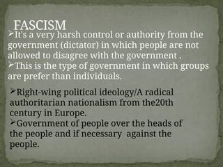 Fascism Political Ideology Philippine P Pptx
