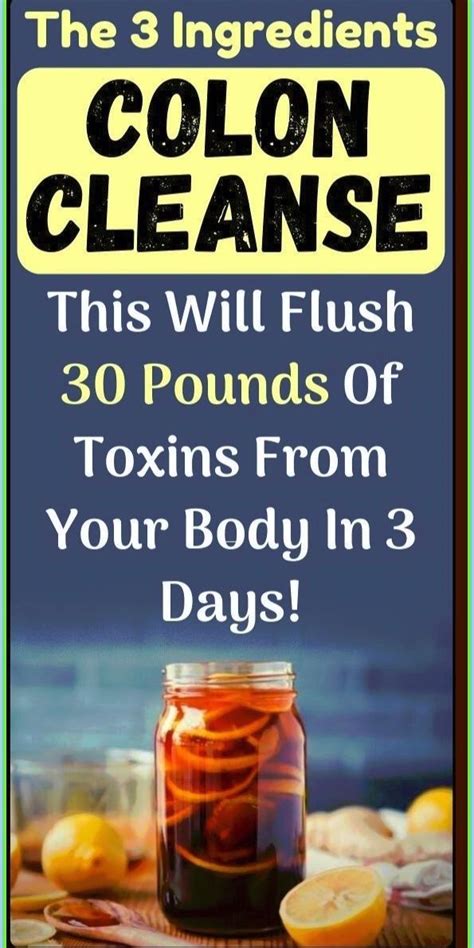 The 3 Ingredients Colon Cleanse This Will Flush 30 All Recipes