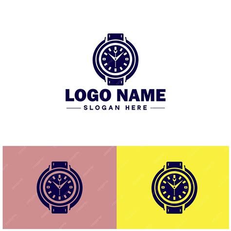 Premium Vector Wristwatch Icon Timepiece Watch Chronometer Flat Logo