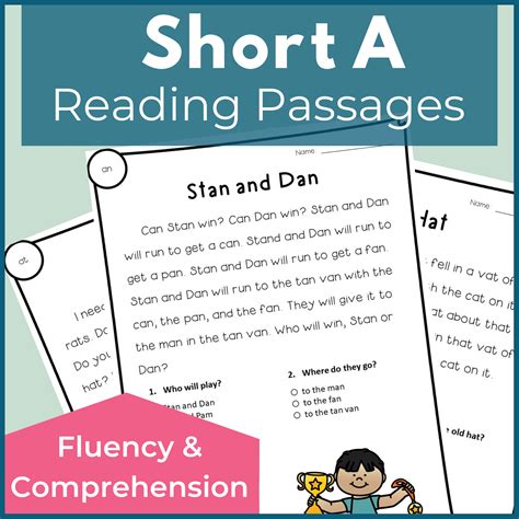 Free Phonics Reading Passages For Fluency And Comprehension Sampler