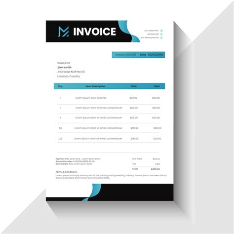Invoice Structure Template Vectors And Illustrations For Free Download