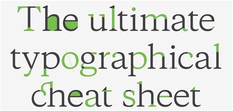 Interactive Typography Cheatsheet Dark Square