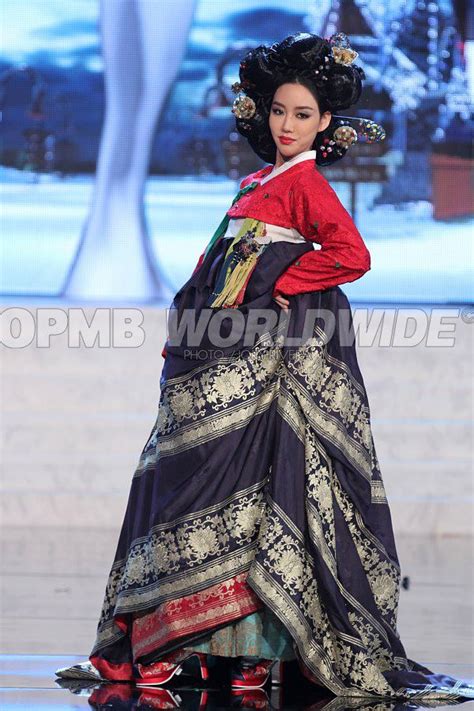 이성혜 미스 유니버스 2012 전통의상쇼에서 한복 인스티즈 Instiz 인티포털 카테고리