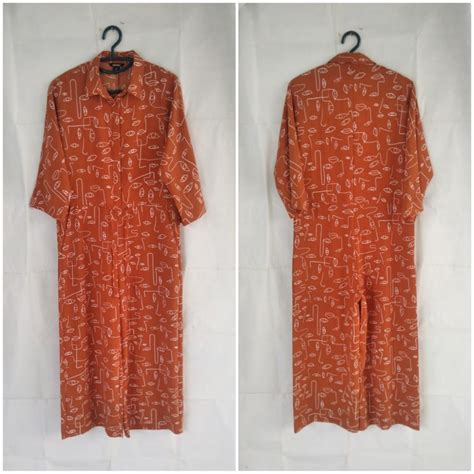 Jumpsuits Keren N Gemoy Warna Teracota Plpreloved Fesyen Wanita