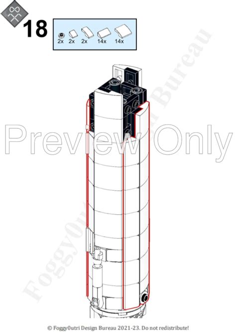 Lego Moc 1 110 Lvm3 Gslv Mk Iii By Foggy0utri Design Bureau Rebrickable Build With Lego