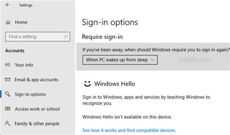 [windows 10 Tip] Ask For Sign In Password When Pc Wakes Up From Sleep Askvg