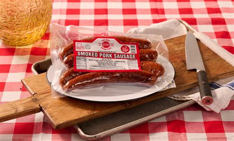 Smoked Pork Sausage Retail Pack Case 6 28 Oz Packs The Best Stop