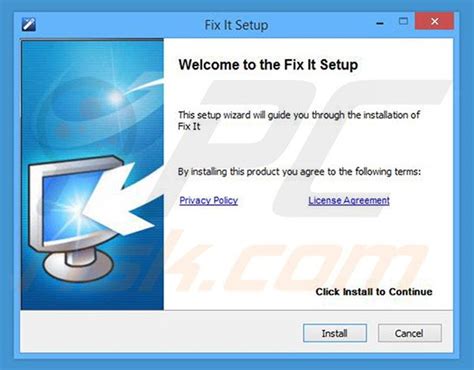 FixIt Unwanted Application Uninstall Instructions And PC Cleanup