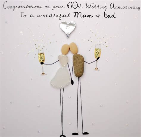 Th Anniversary Card Mum And Dad Anniversary Card Diamond Etsy