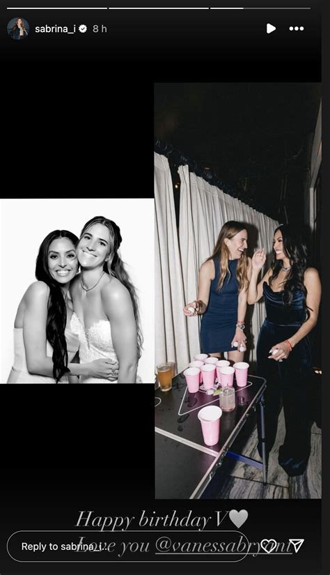 Love You” Sabrina Ionescu Shares Heartwarming Message For Vanessa