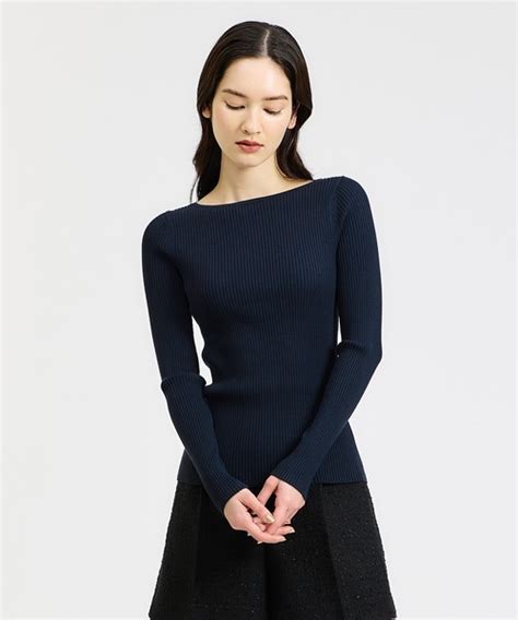 Estnation（エストネーション）の「estnation ボートネックリブニット（ニットセーター）」 Wear