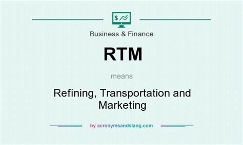 RTM Refining Transportation And Marketing In Business Finance By AcronymsAndSlang Com