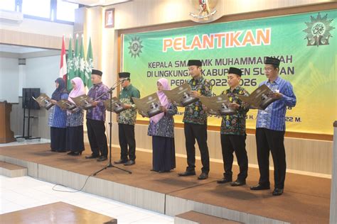 Pelantikan Kepala SMA SMK Muhammadiyah Di Lingkungan Kabupaten Sleman Dikdasmenpnfdiy