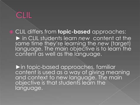 Content And Language Integrated Learning Pptx