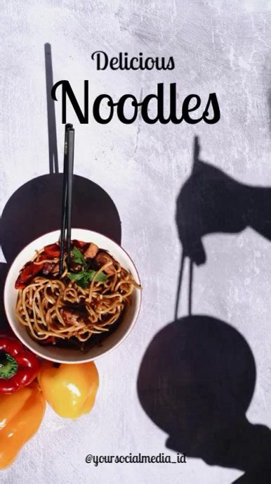 Delicious Noodle Template Postermywall