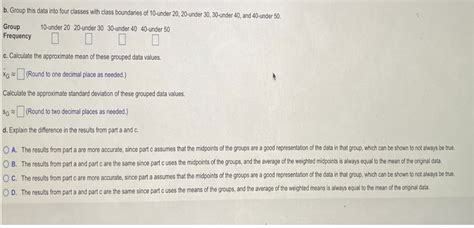 solved the following data values represent the number of