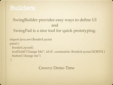 Groovy Talk Ppt