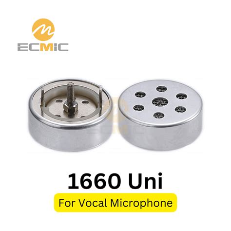 electret microphone insert without fet ecmic